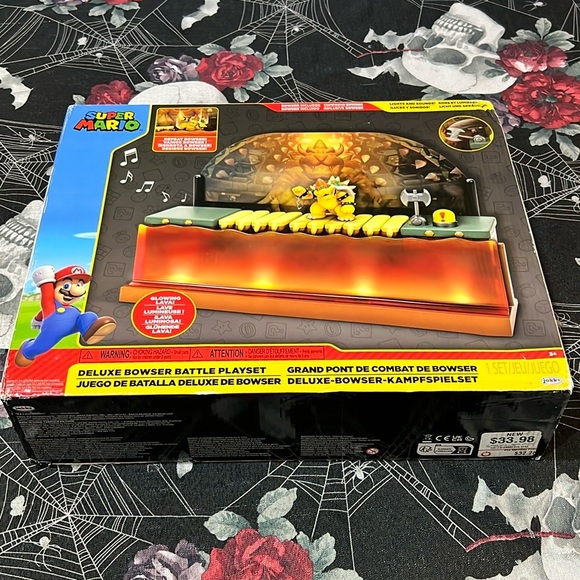 Nintendo | Toys | New In Box Super Mario Deluxe Bowser Battle Playset ...